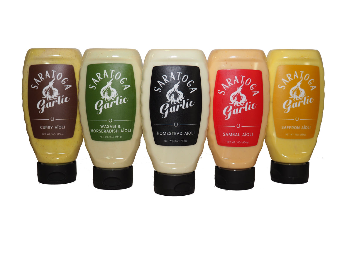 The Squeeze Bottle Sampler – Saratoga Garlic